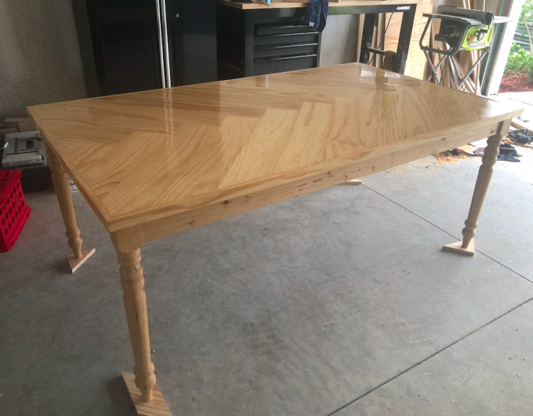 Herringbone Table - Home With Stefani