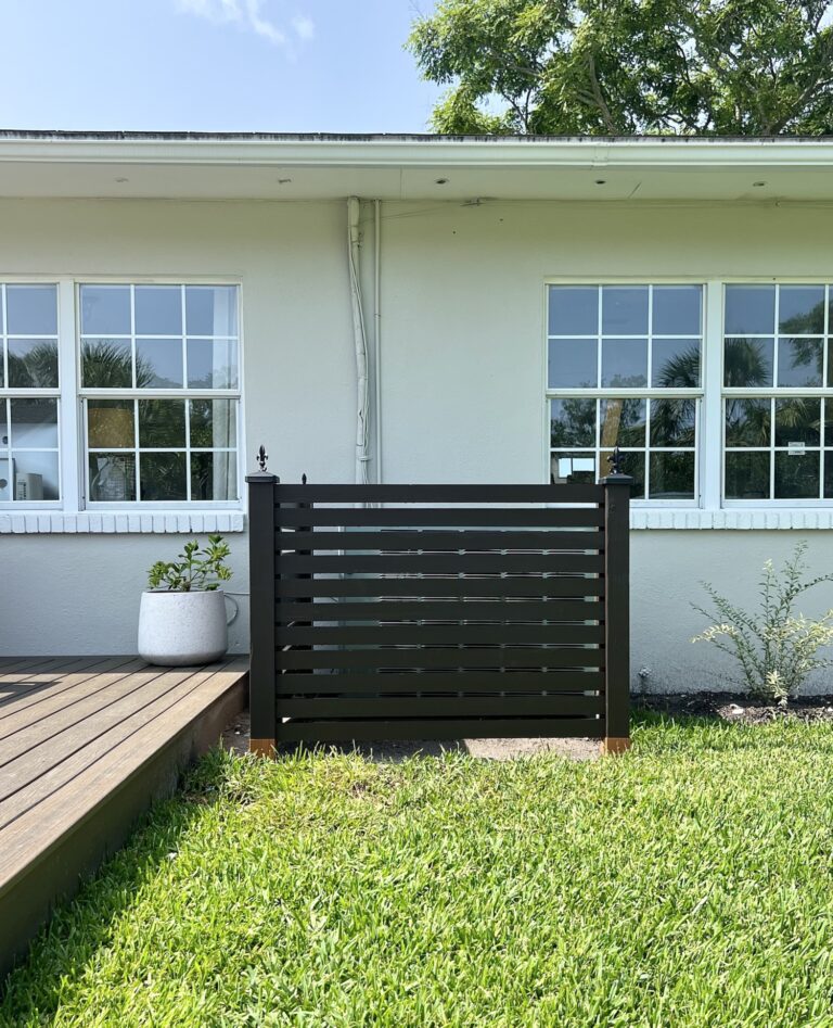 AC Unit Fence Cover - Home With Stefani