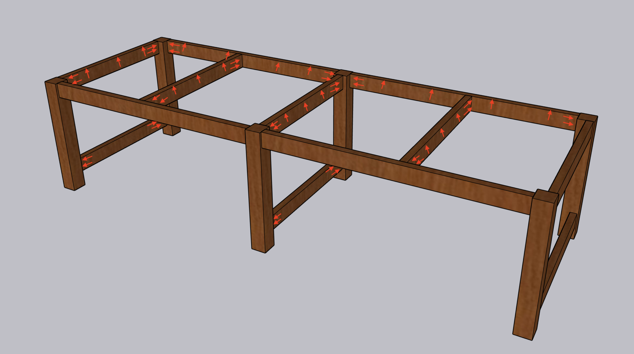 DIY Large Work Table | Free Plans! - Home With Stefani