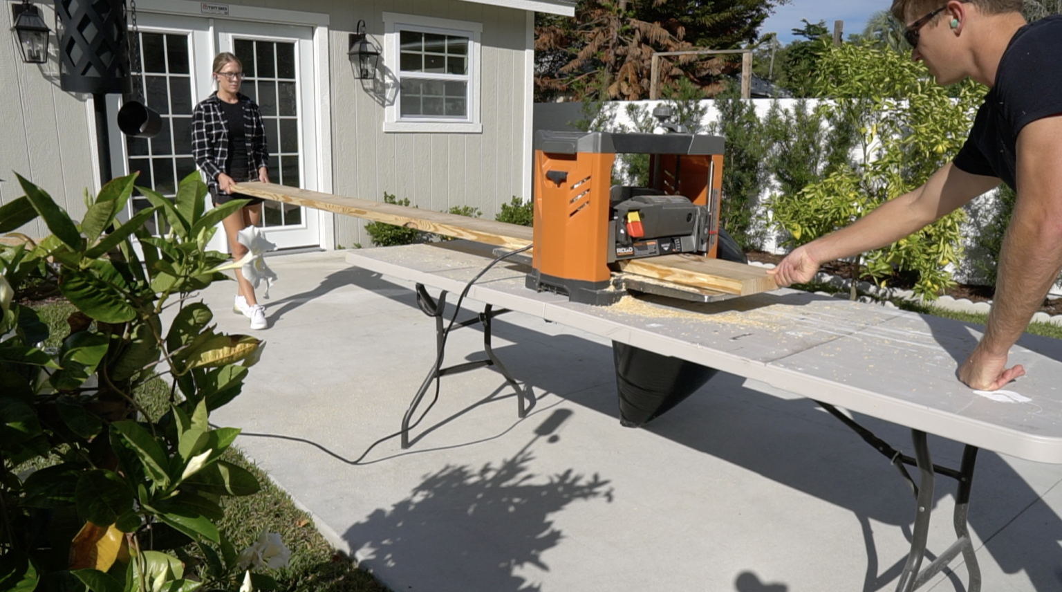 DIY Large Work Table | Free Plans! - Home With Stefani