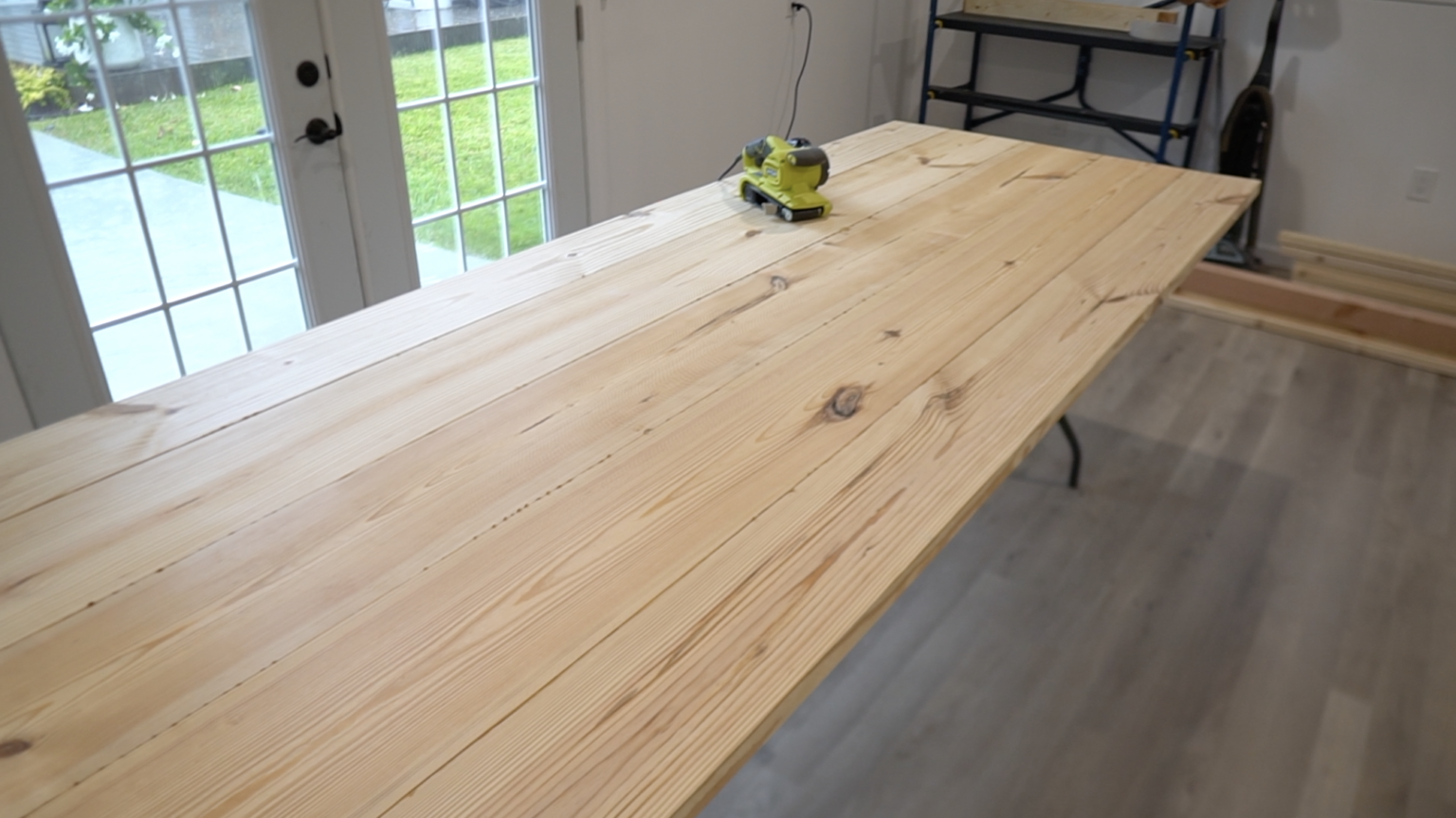 DIY Large Work Table | Free Plans! - Home With Stefani