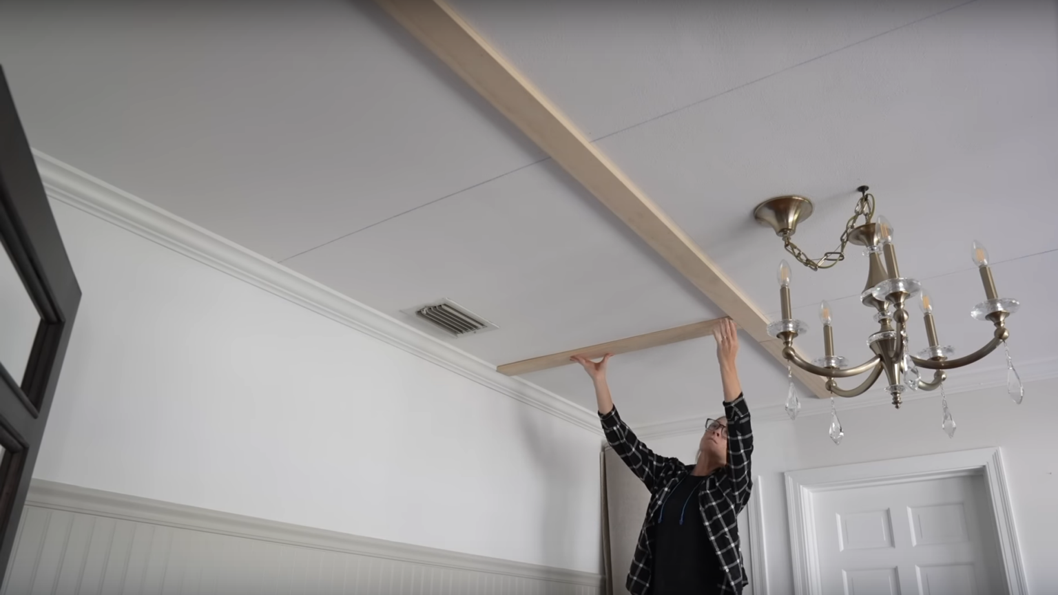 DIY Coffered Ceiling - Home With Stefani