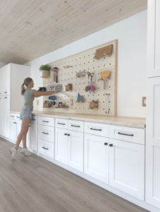 DIY Giant Custom Pegboard - Home With Stefani