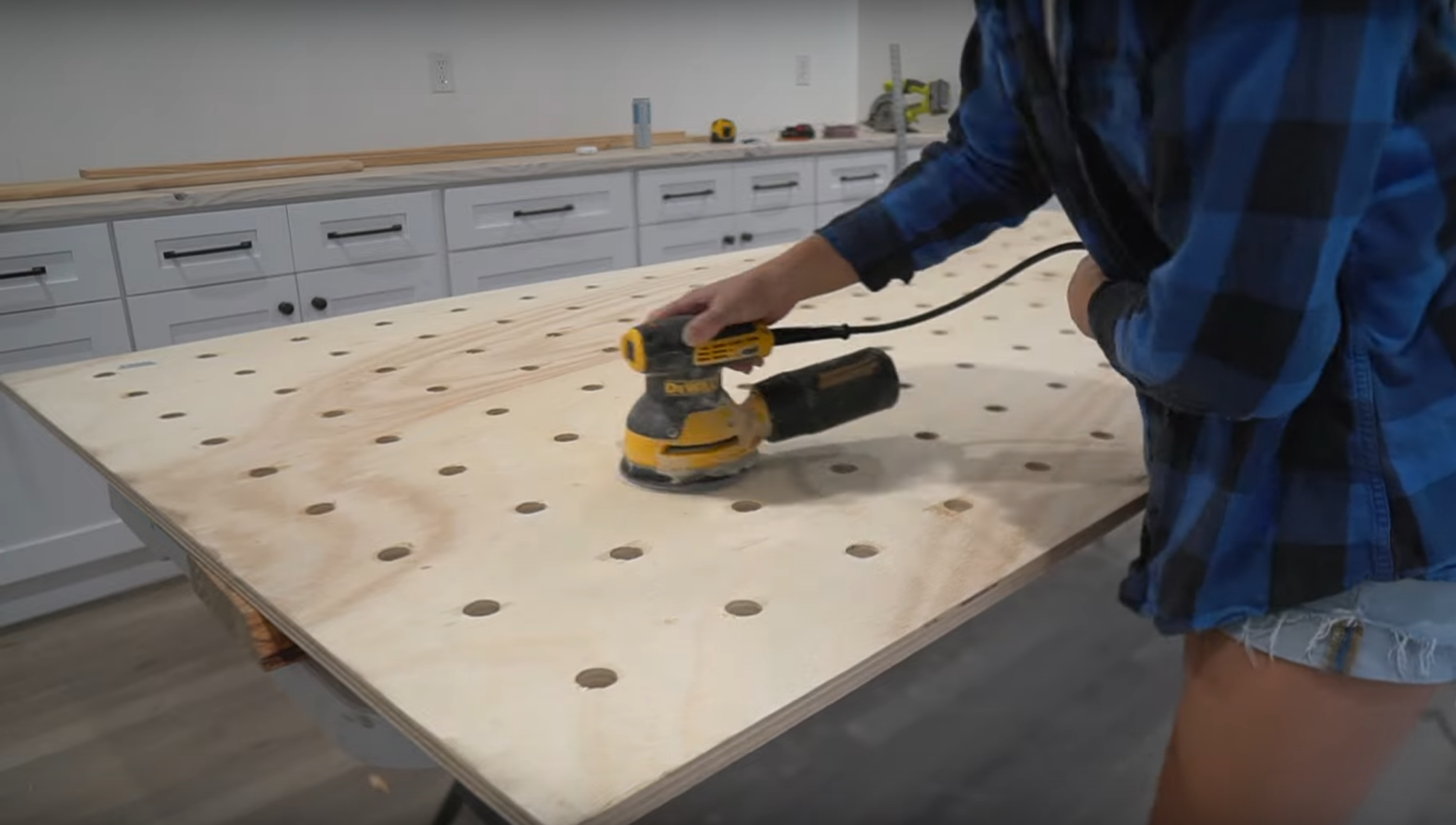 DIY Giant Custom Pegboard - Home With Stefani