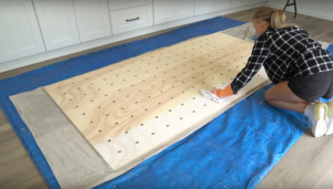 DIY Giant Custom Pegboard - Home With Stefani