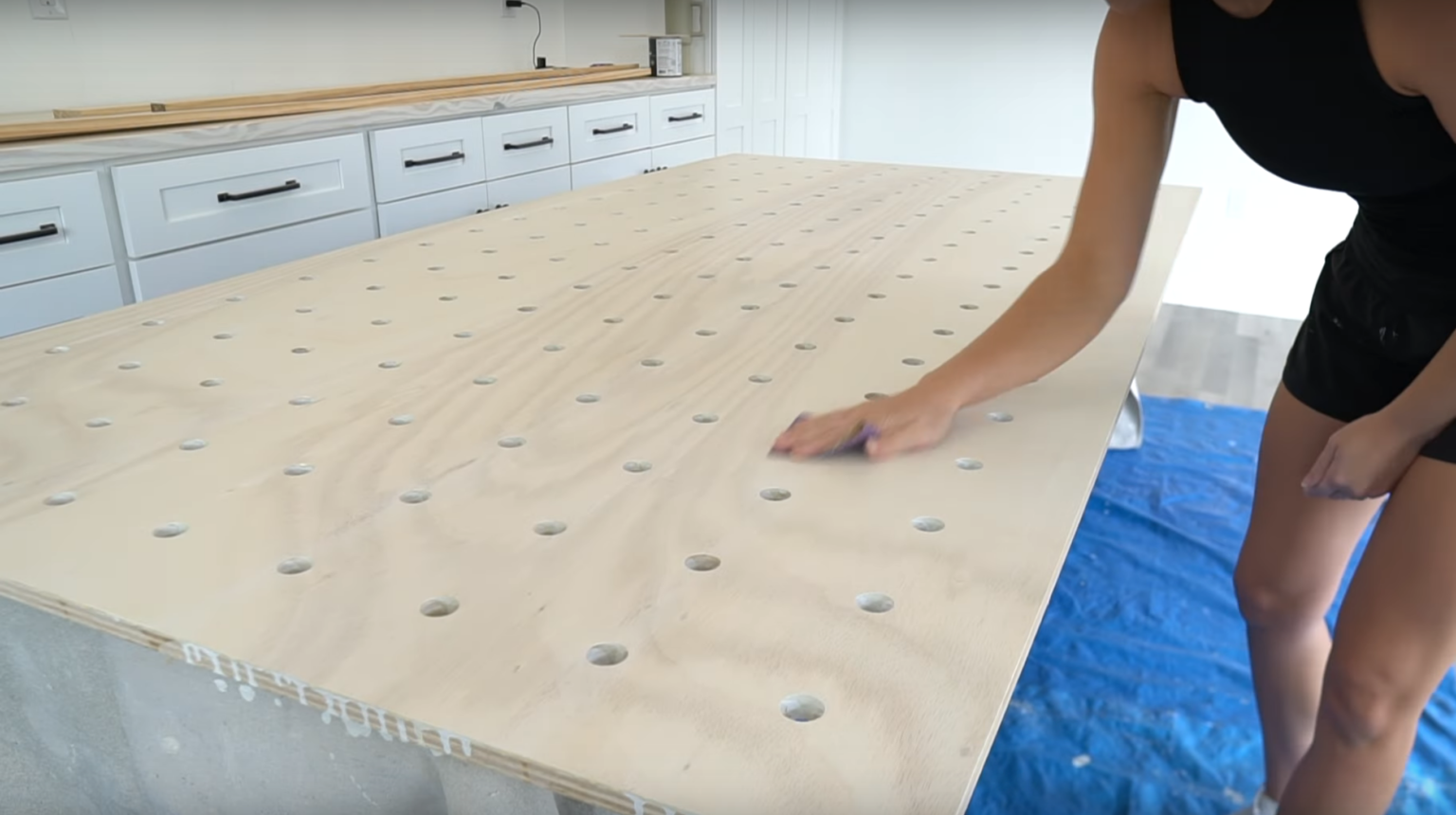 DIY Giant Custom Pegboard - Home With Stefani