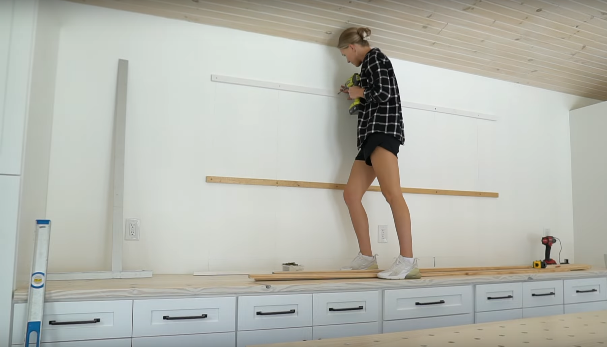 DIY Giant Custom Pegboard - Home With Stefani